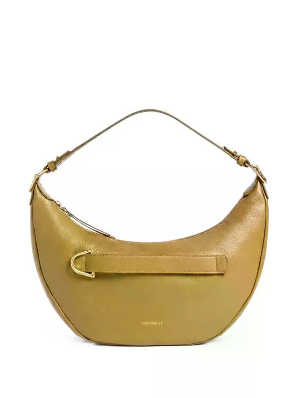 COCCINELLE Logo-detail Leather Shoulder Bag - Green