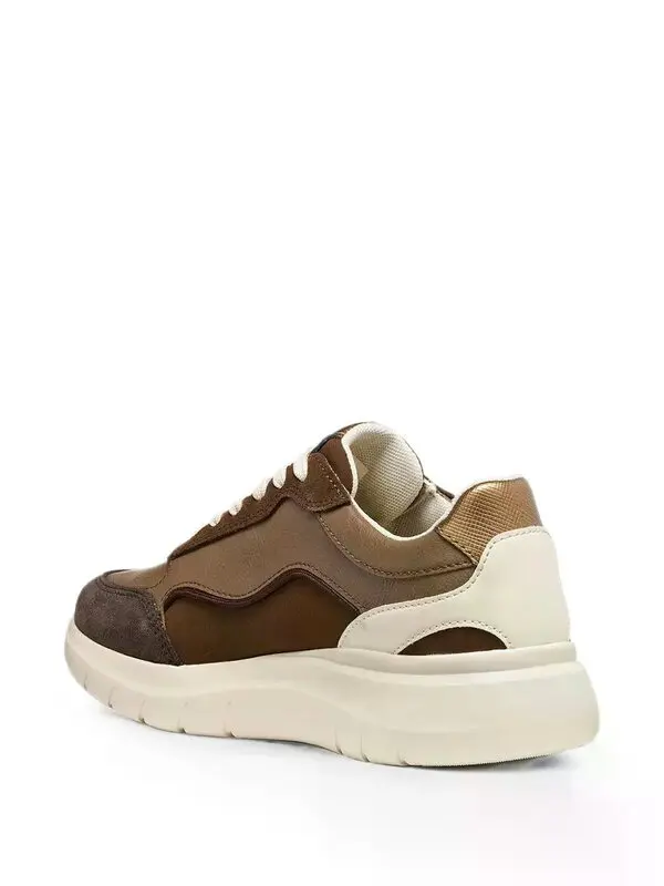 Geox Panelled Leather Sneakers