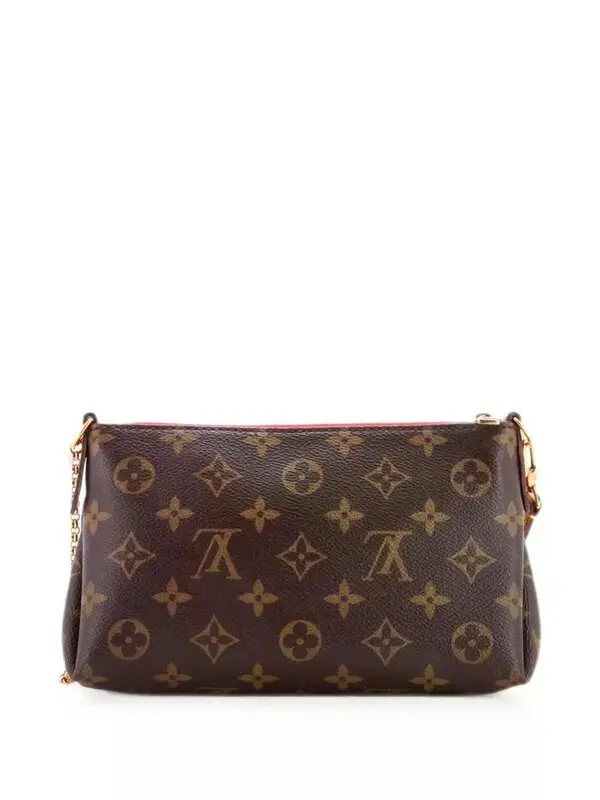 LOUIS VUITTON Monogram Canvas Pallas Clutch Bag - Brown