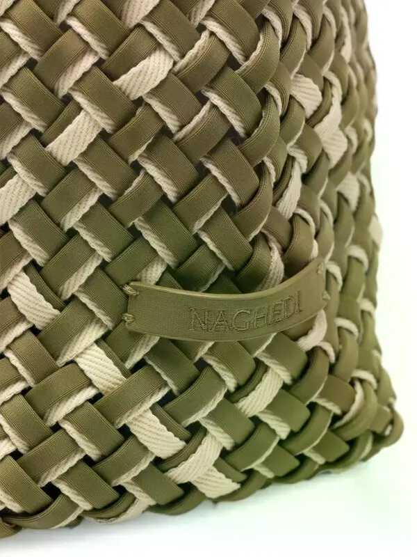 NAGHEDI Medium Nomad Double-weave Bucket Bag