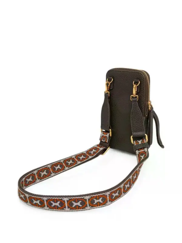 COCCINELLE Grained-leather Logo-stamp Phone Case