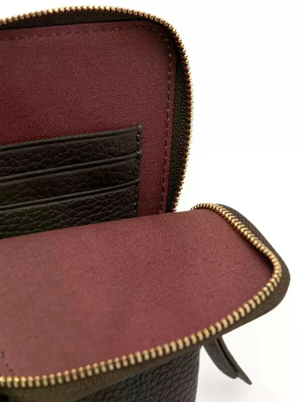 COCCINELLE Grained-leather Logo-stamp Phone Case