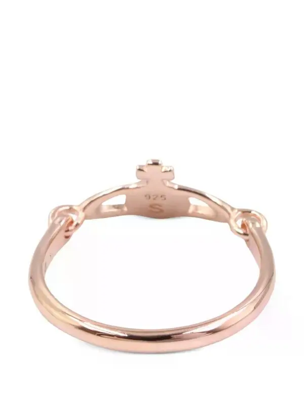 VIVIENNE WESTWOOD Rose Gold-tone Orb Ring - Pink