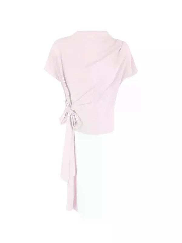 Federica Tosi Side-tie Short-sleeve Top - Pink