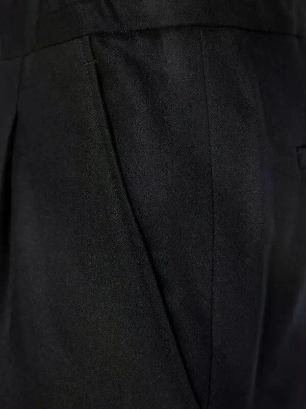 MANDELLI Drawstring-waist Pleated Trousers