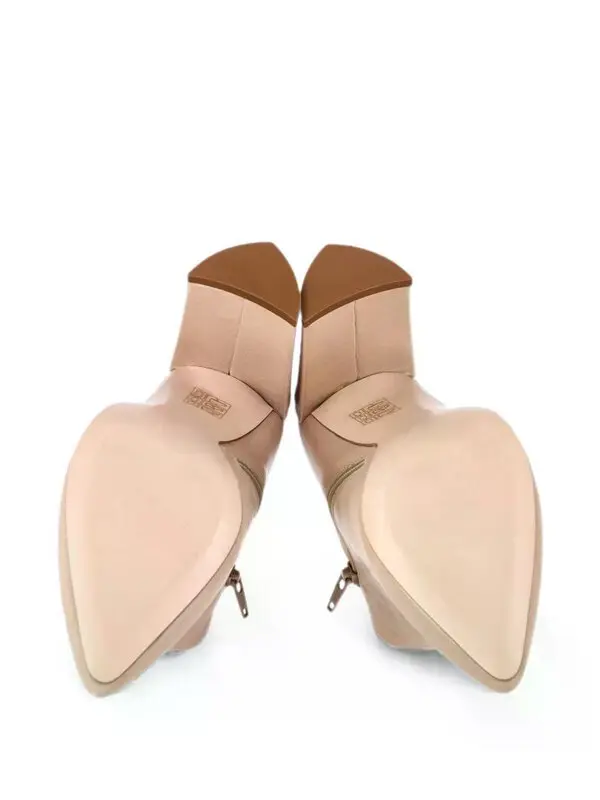 STUART WEITZMAN Leather Block Heel Ankle Boots