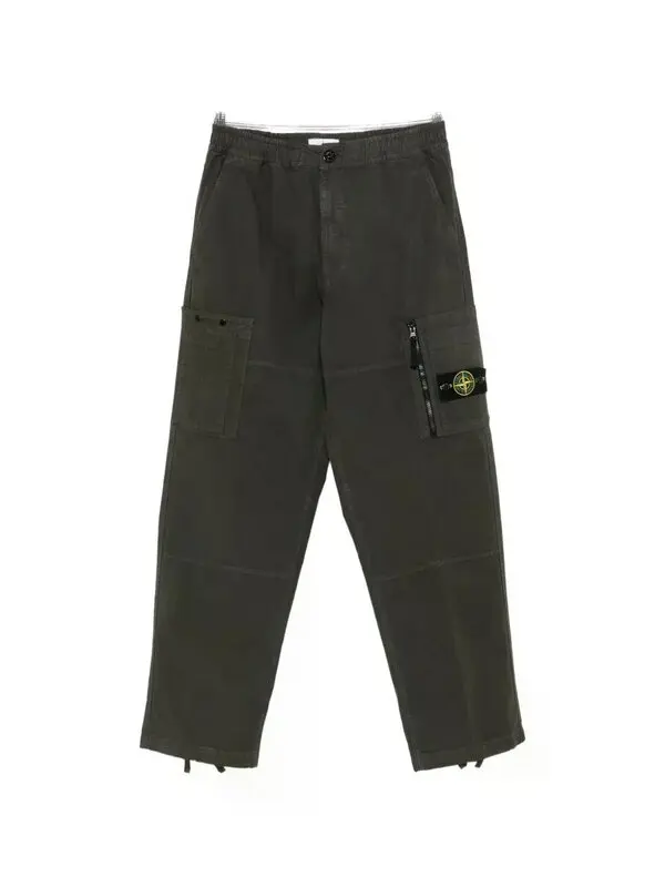 Stone Island Logo-patch Cargo Pants - Green