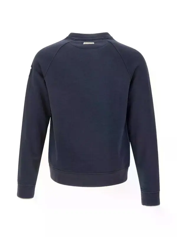 BLAUER. Logo-print Raglan-sleeve Sweater