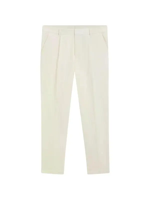 BOSS Pleated Front Corduroy Trousers - Neutrals