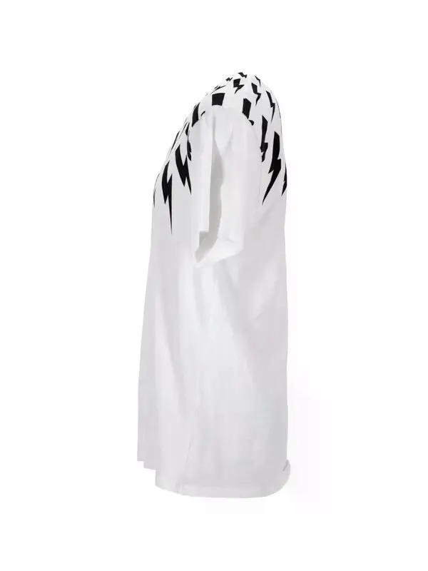 Neil Barrett Thunderbolt-print T-shirt - White