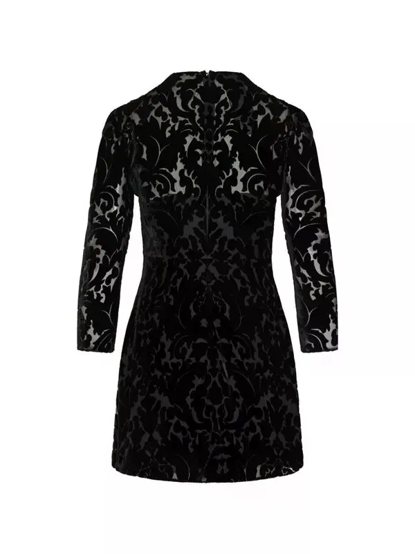 Gucci Devoré-pattern Mini Dress