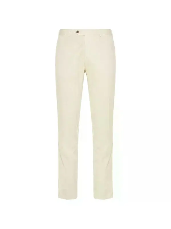 PT TORINO Button-fastening Tapered Trousers - Neutrals