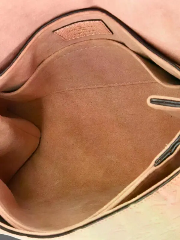LOUIS VUITTON Monogram Empreinte Leather Bb Satchel - Pink