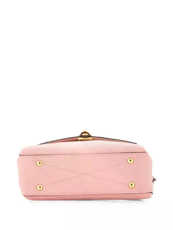 LOUIS VUITTON Monogram Empreinte Leather Bb Satchel - Pink