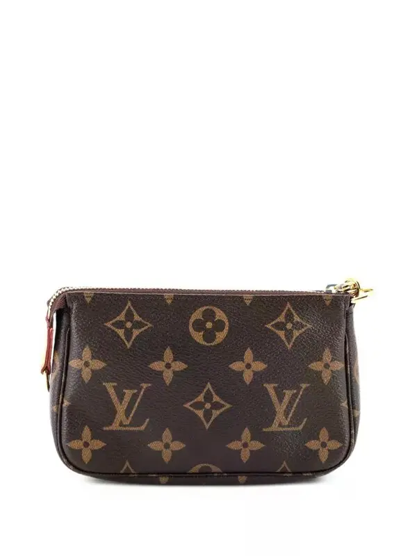 LOUIS VUITTON Pochette Accessoires Monogram Canvas Mini Clutch Bag