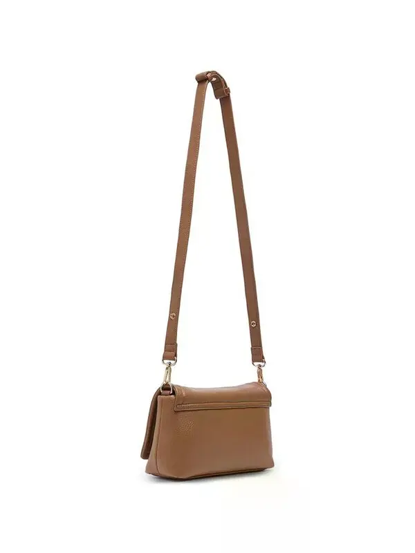 Liu Jo Medium Lapuffy Bag With Embossed Effect And Chain Strap - Brown