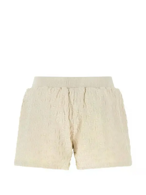 Off-White Logo-jacquard Terry Mini Shorts