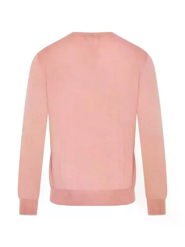 GRAN SASSO Crew-neck Long-sleeve Sweater - Pink