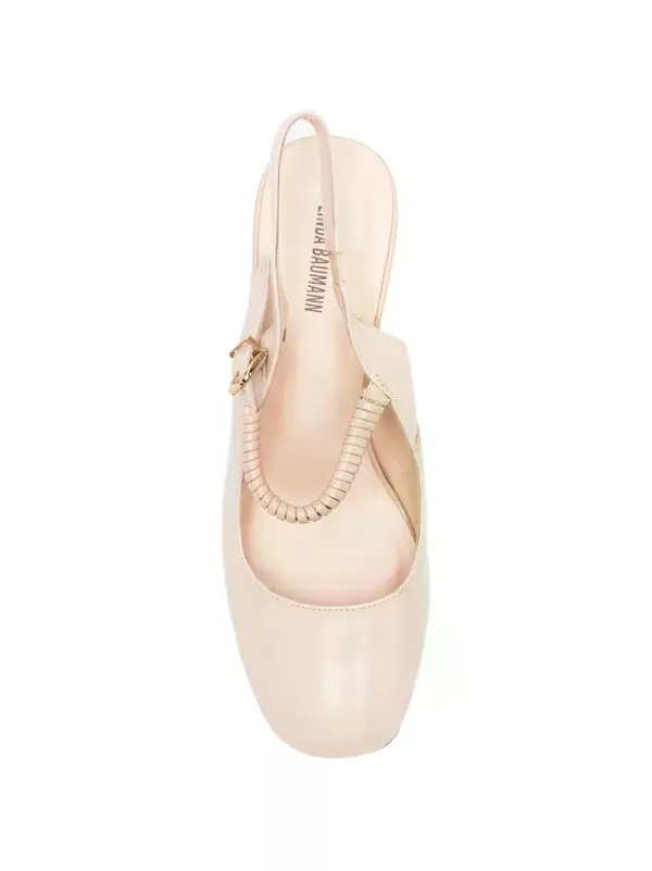 LINDA BAUMANN Buckle-fastening Slingback Pumps - Neutrals