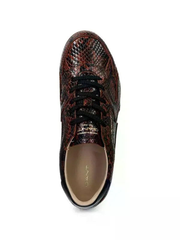 Gant Snakeskin-effect Lace-up Sneakers