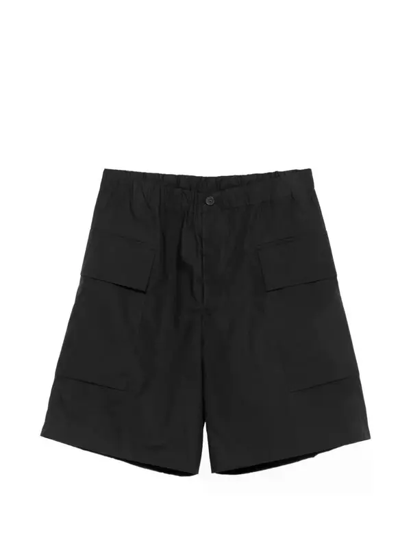 RHUN Button-fastening Cargo Shorts - Black