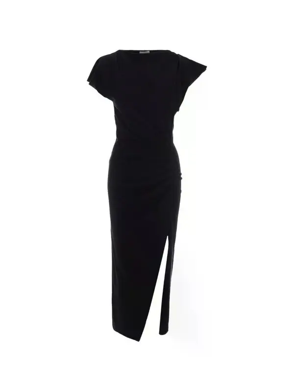 Isabel Marant Étoile Nadela Ruched Side-slit Maxi Dress - Black