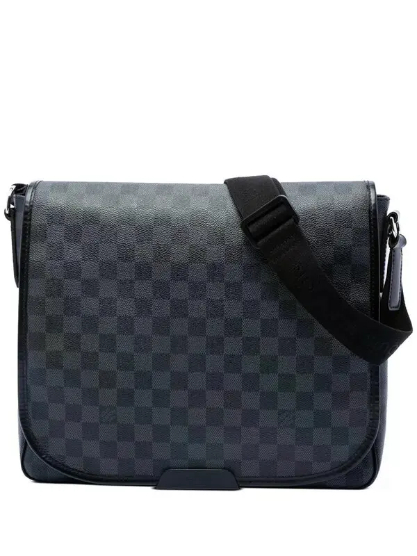LOUIS VUITTON 2012 Damier Graphite Daniel Mm Crossbody Bag - Black