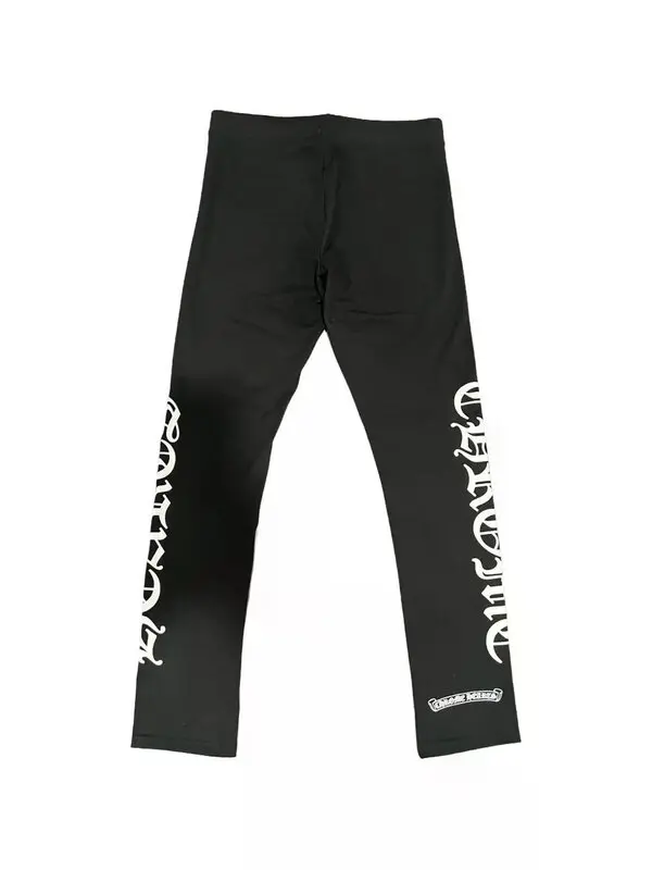 Chrome Hearts Horseshoe Logo-print Leggings - Black