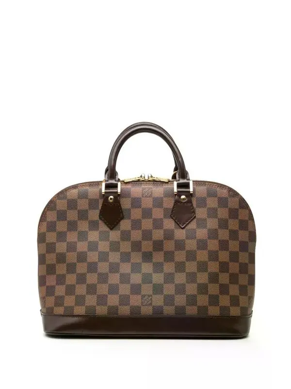 LOUIS VUITTON Damier Ebene Alma Pm Handbag - Brown