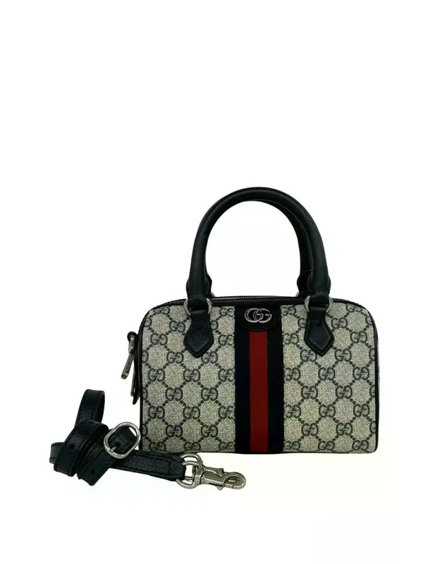 Gucci 2016-2026 Mini Gg Supreme Ophidia Web Satchel - Neutrals