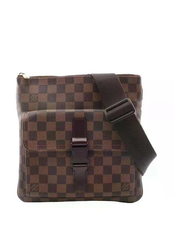 LOUIS VUITTON Damier Ebene Pochette Melville Crossbody Bag