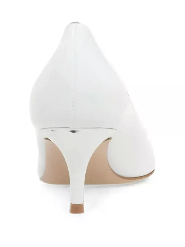 GIANVITO ROSSI Paris 55 Pointed-toe Pumps - White