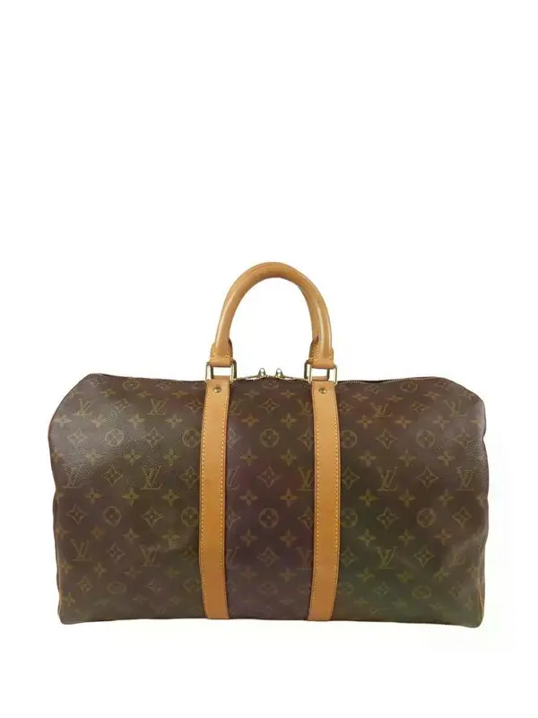 LOUIS VUITTON 1998 Monogram Keepall 45 Travel Bag - Brown