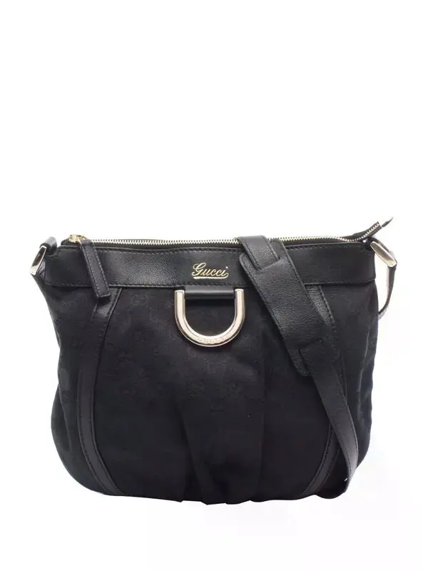 Gucci 2000-2026 Gg Canvas Abbey D Ring Crossbody Bag - Black
