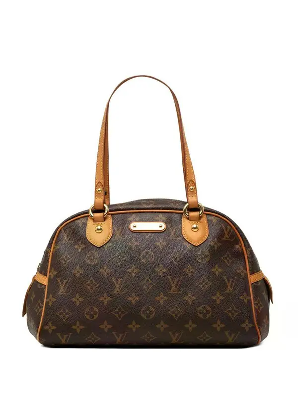 LOUIS VUITTON Monogram Canvas Montorgueil Pm Handbag - Brown