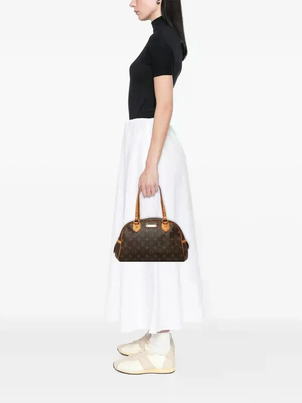 LOUIS VUITTON Monogram Canvas Montorgueil Pm Handbag - Brown
