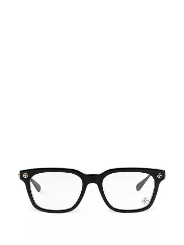 Chrome Hearts Square Frame Eyeglasses - Black