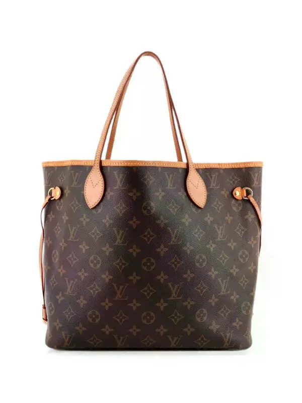 LOUIS VUITTON Neverfull Nm Monogram Canvas Mm Tote Bag - Brown
