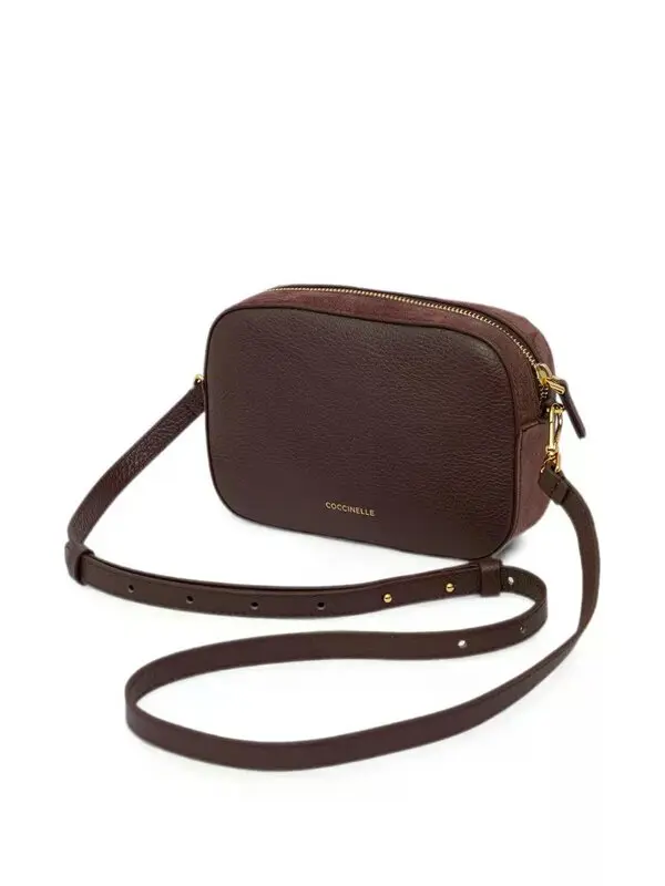 COCCINELLE Quilted Suede-panel Shoulder Bag
