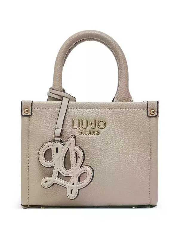 Liu Jo Mini Bag With Jacquard Shoulder Strap - Neutrals