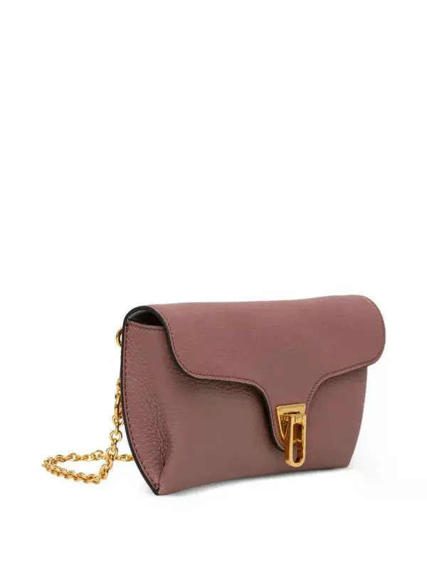 COCCINELLE Medium Double Beat Grainy Leather Tote Bag