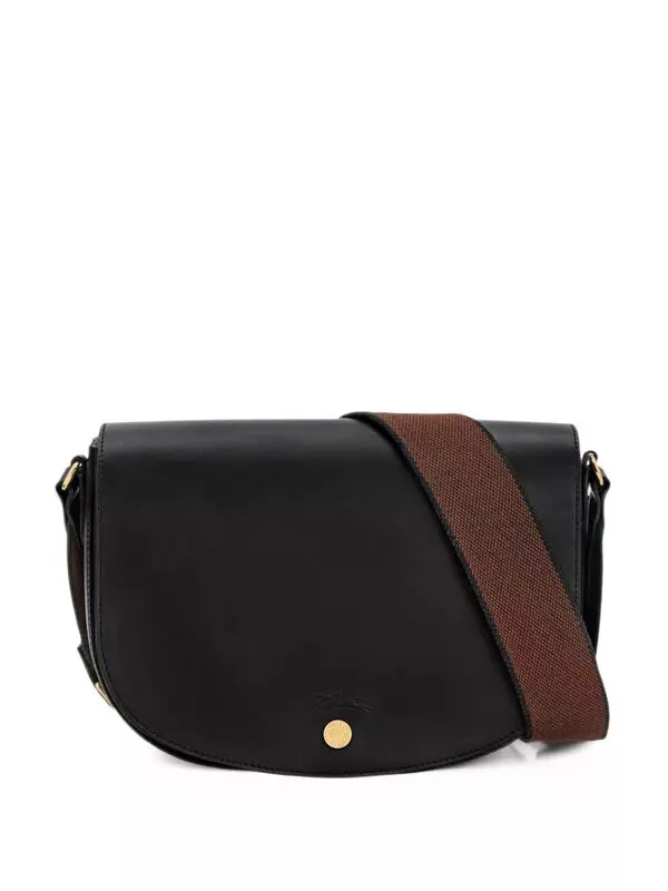 Longchamp Timeless Leather Shoulder Bag - Black