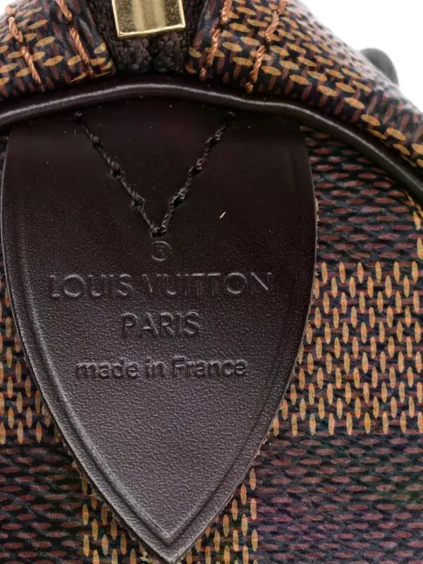 LOUIS VUITTON Speedy Handbag Damier 25 Satchel - Brown