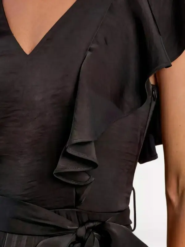 MOLLY BRACKEN Ruffled Detail Maxi Dress