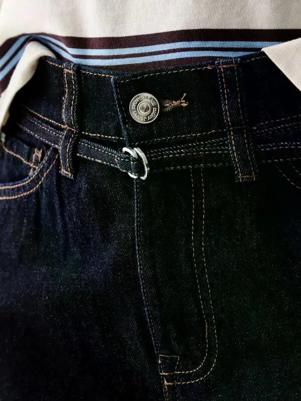Dkny Buckled Tapered-leg Jeans