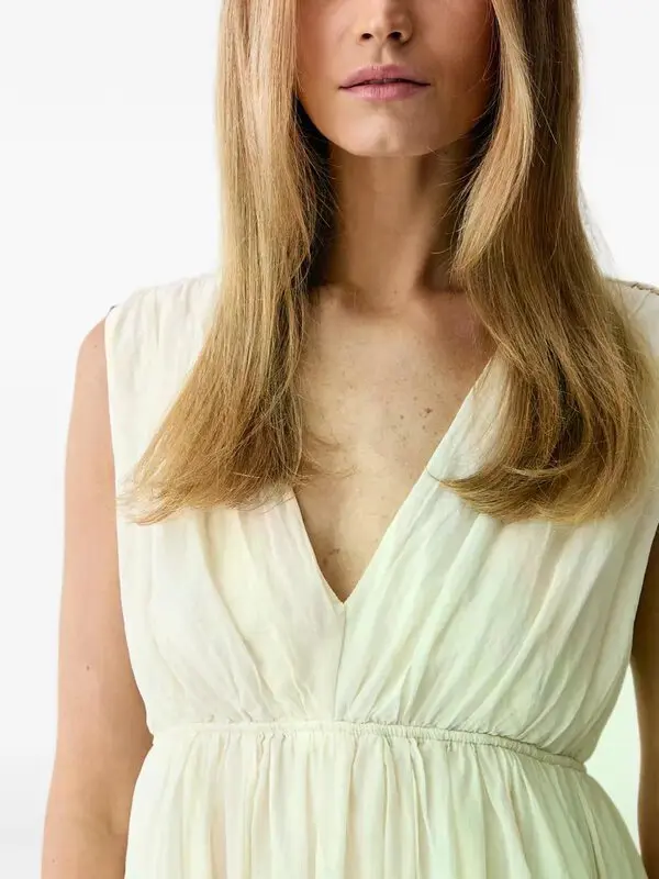 VICOLO Braided-detail Tiered Mini Dress