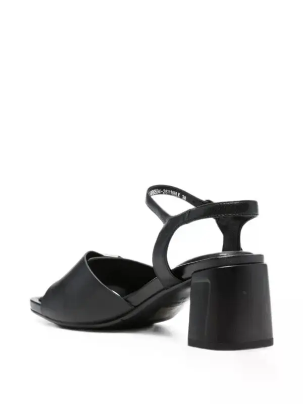 LINDA BAUMANN Buckle-detail Block-heel Sandals