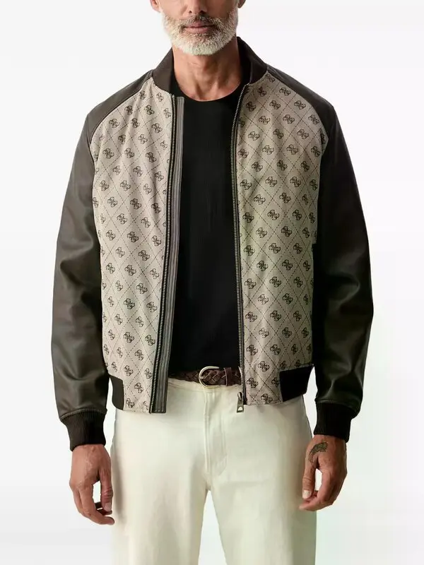 Guess Logo-monogram Bomber Jacket
