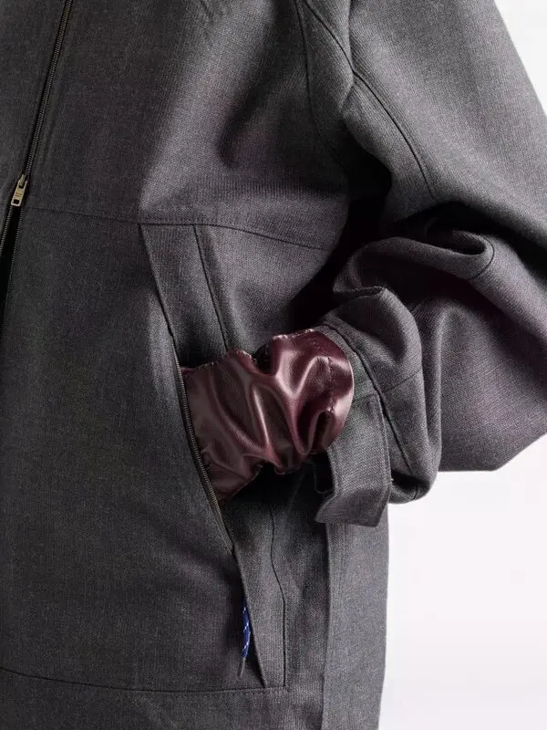 Prada Mélange Hopsack Wool Jacket