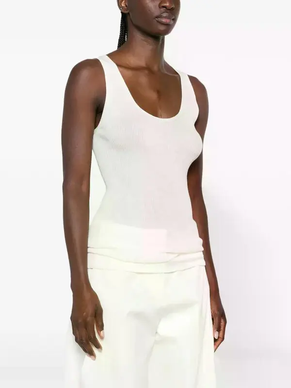 THE ROW Danel Ribbed-knit Top